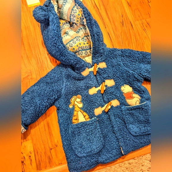 Disney | Jackets & Coats | 824m Plush Disney Baby Jacket Winnie The ...